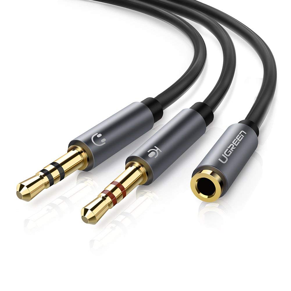 3.5mm Female to 2 male audio cable Black | Laptops | Computers ...