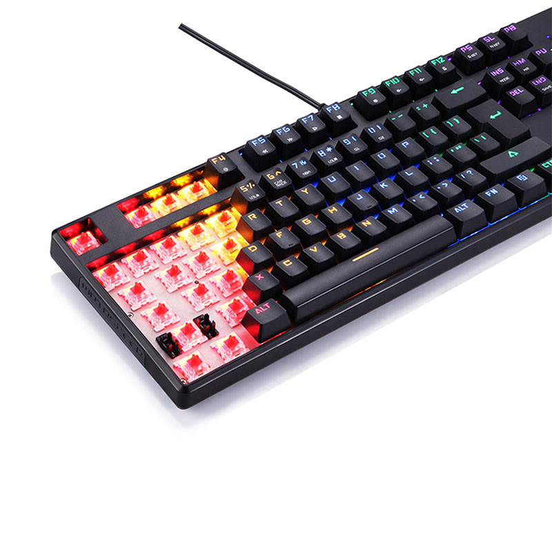 K96 Wired Mechnical Keyboard Rgb Black Color With Side Laser Laptops